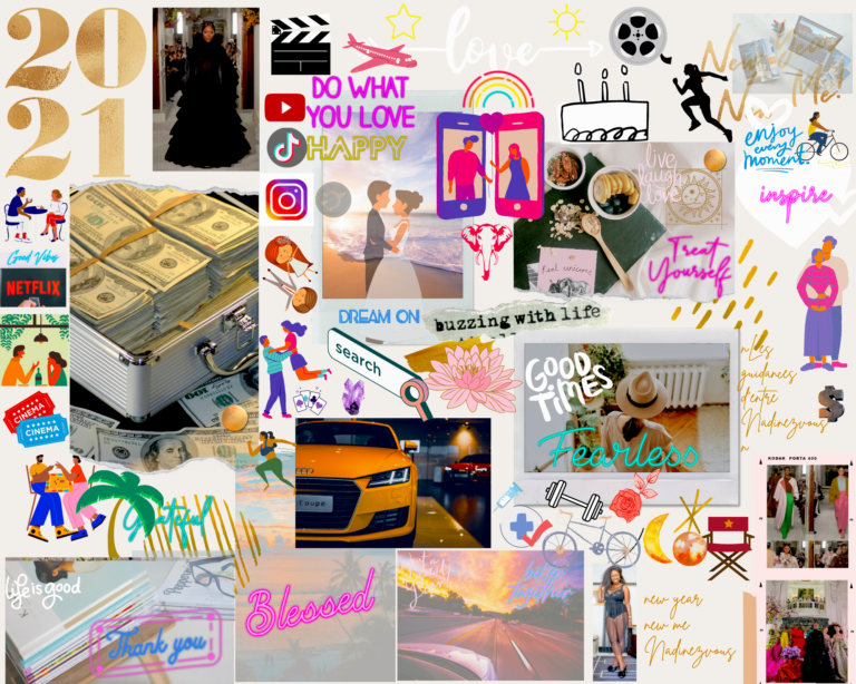 Mon tableau de visualisation 2021 – vision board 2021 Nadinez-Vous ...